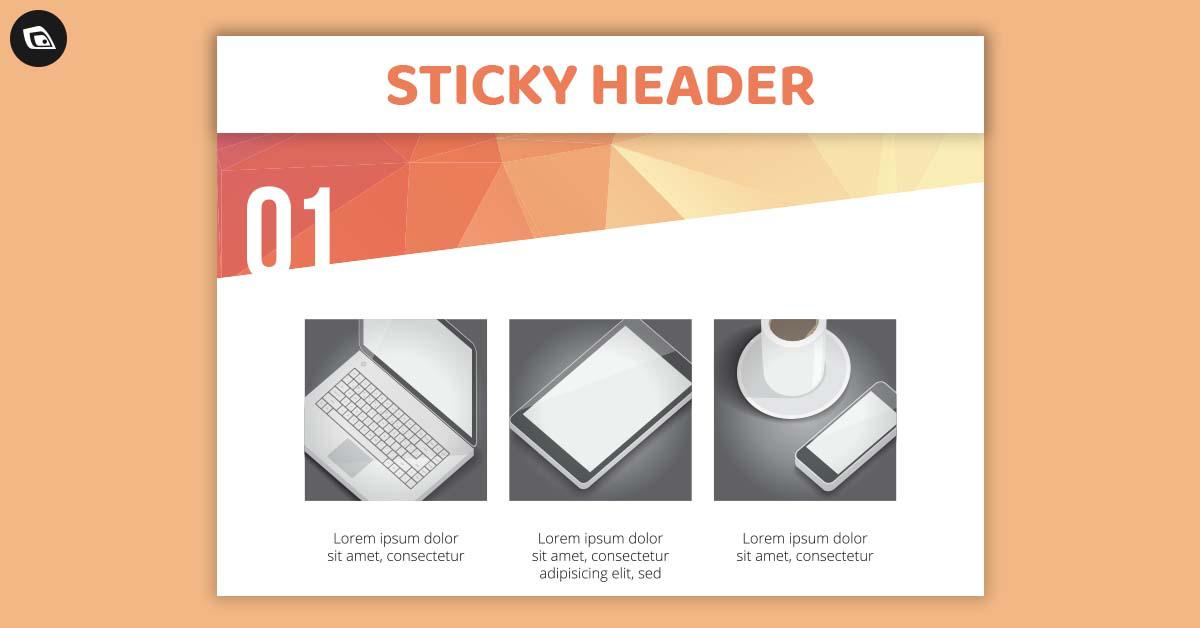 Sticky header: come può semplificare la navigazione